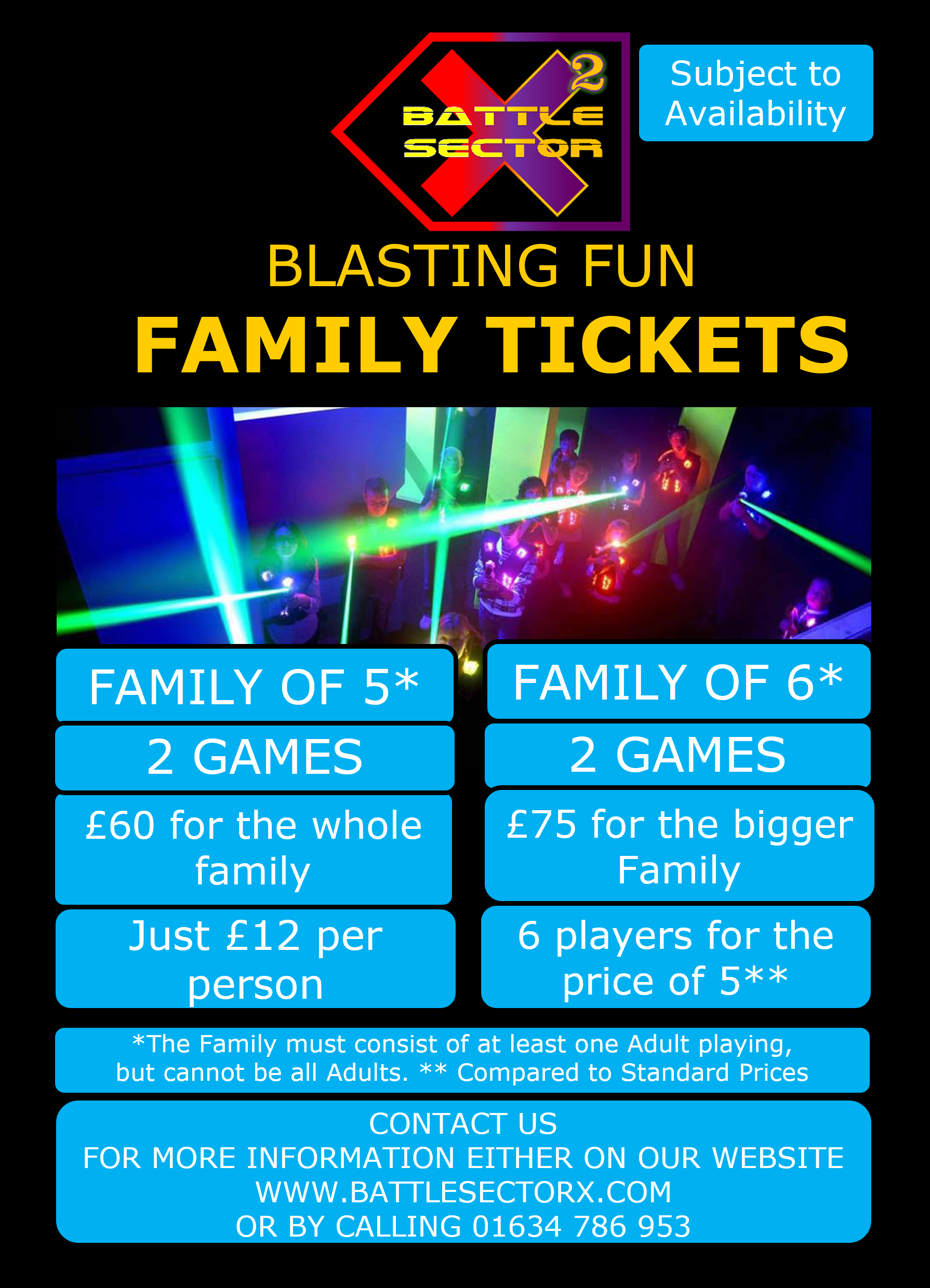 FAMILY PACKAGES – BATTLE SECTOR X